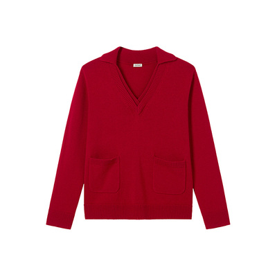 VNeckPoloSweateV领POLO毛衣