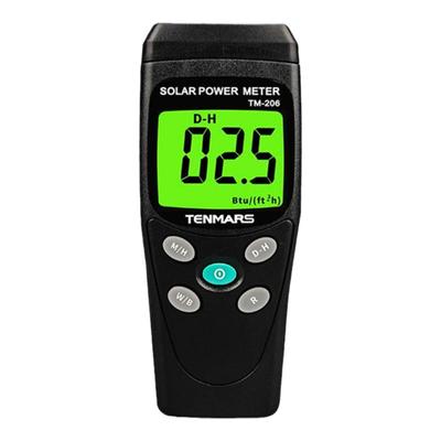 台湾泰玛斯TM206/207太阳能功率表辐照仪辐射功率光强度检测仪