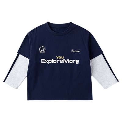 【假两件】嘟嘟家儿童T恤男童春