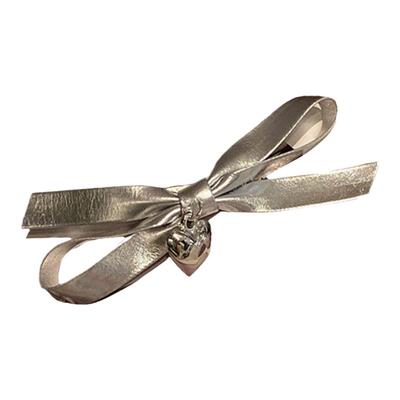 时尚个性银色蝴蝶结发夹