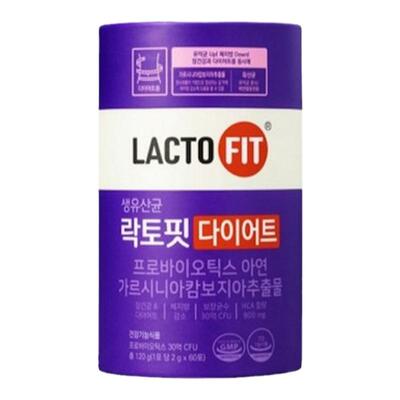 韩国直邮钟根堂LACTOFIT乐多飞益生菌轻体版 调理肠胃健康 60包