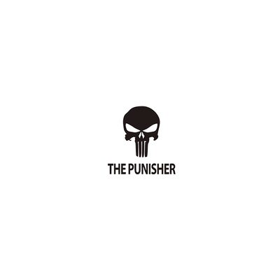 punisher惩罚者超级英雄车贴