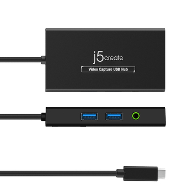 j5create采集卡直播视频录制盒