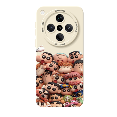 适用oppofindx9手机壳新款findx8pro软硅胶x7蜡笔小新系列x6高级感小众x5全包ultra卡通oppo女款reno10防摔套