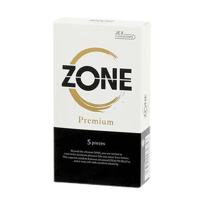 【自营】日本本土JEX捷古斯ZONE升级白金版零触感超薄5只装避孕套