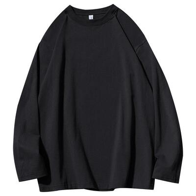 280g重磅长袖t恤宽松纯色上衣潮