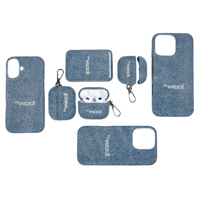 ODxW11联名牛仔布手机耳机壳卡包