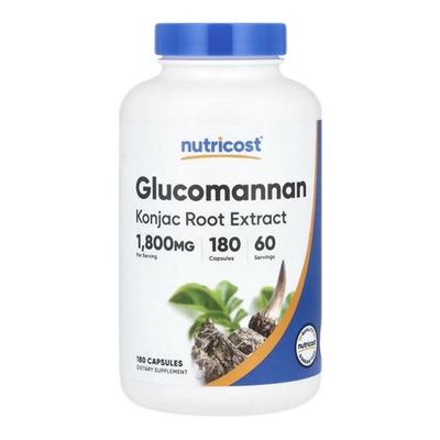 Nutricost,Glucomannan Konjac Root Extract葡甘露聚糖体重管理