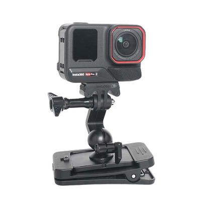 背包夹适用影石insta360 acepro2/acepro/ace运动相机多功能磁吸支架桌面支架大力夹双肩包鳄鱼夹配件