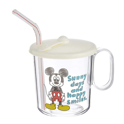 skater日本制米奇250ml吸管水杯