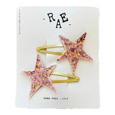 Rae星星蝴蝶结爱心糖果发夹发圈