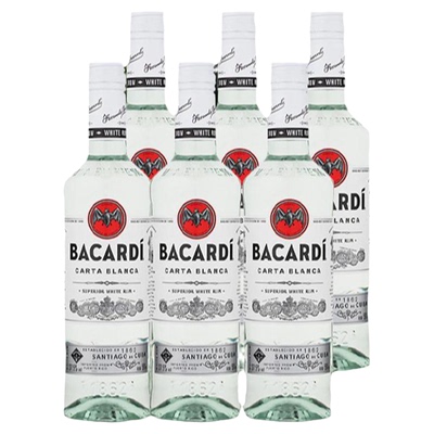 百加得朗姆酒500ml*6鸡尾酒