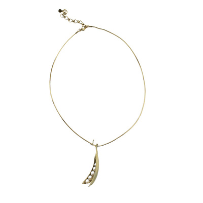 豌豆荚冷淡风复古珍珠项链送礼物