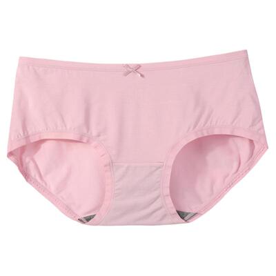 彩田女内裤中腰莫代尔纯色石墨烯