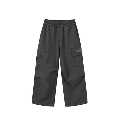 nbakids童装2025冬季新款男女童休闲直筒裤加绒工装裤K254PT060P