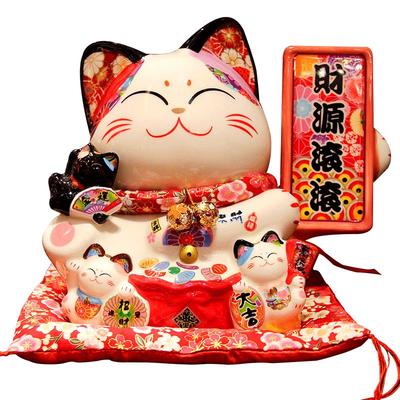 招财猫摆件二维码收钱语音播报