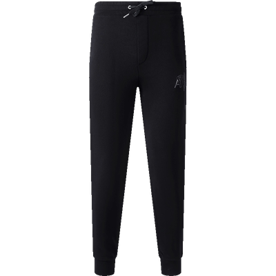 阿玛尼徽标印花休闲运动裤卫裤
