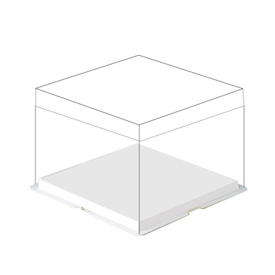 透明生日蛋糕盒双层加高特高手提