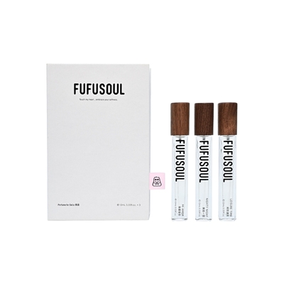 FUFUSOUL毛绒玩偶补香剂生日礼物送女友香氛潮玩公仔织物香水礼盒