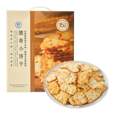 盒马 脆奇小饼干(安格斯照烧牛肉味+挪威芥末鳕鱼味) 1.05kg