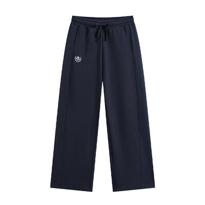 Kappa卡帕女裤2025冬季新款索罗娜简约百搭直筒针织长裤K0F82AK06