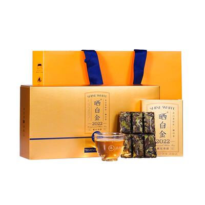 品品香晒白金2022寿眉礼盒180g