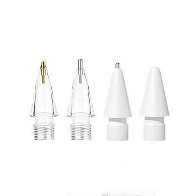 海米迪适用苹果applepencil笔尖pencilpro针管一二代可替换笔头pro透明口红管收纳金属耐磨ipad一代可类纸膜