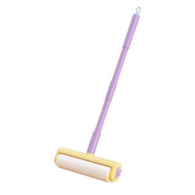 24cm长柄滚筒粘毛器免弯腰送盖子
