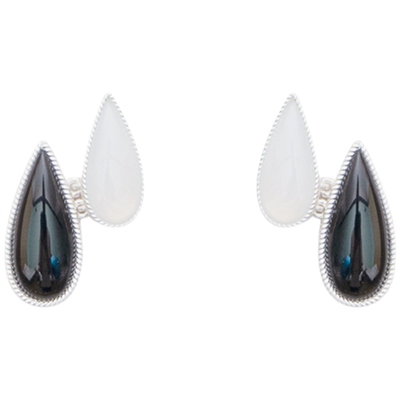 SOFTMOUNTAINS异色水滴耳钉