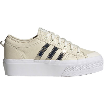 Adidas/阿迪达斯正品三叶草NIZZA PLAORM 女子厚底板鞋 FW0265