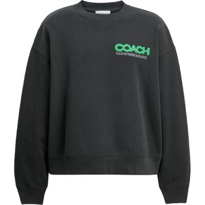 COACH/蔻驰奥莱男士COLLAGE STICKER图案棉质圆领卫衣