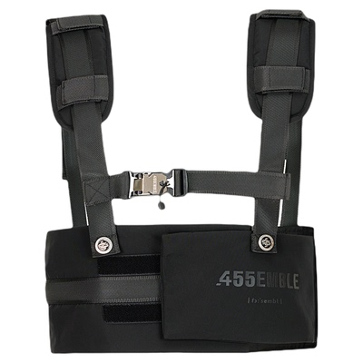 455emble机能多功能战术马甲可调节胸背多口袋马甲背心男士抹胸