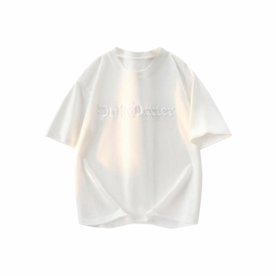 DUKE+DEXTER短袖男款t恤夏季立体字母青少年美式纯棉高级半袖上衣