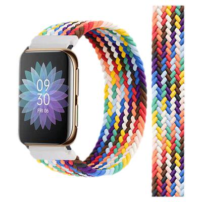 适用oppowatch4pro手表表带尼龙