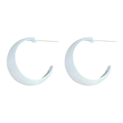 TheDream法式女白色磨砂耳环