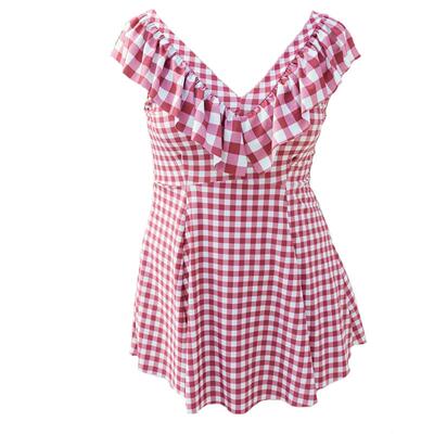 卓游家大码游泳衣女斤宽松遮肉