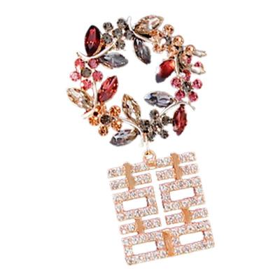 奢华满钻婚礼胸花新娘新郎结婚