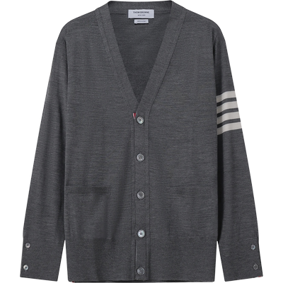 【自营】Thom Browne男士羊毛V领针织衫羊毛衫开衫MKC002A Y1014