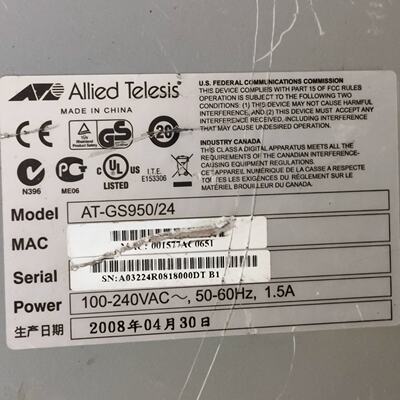 议价Allied Telesis AT-GS950/24千兆交换