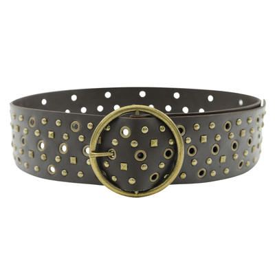 复古波西米亚风棕色腰带女