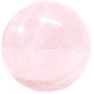 KIK天然粉水晶球白水晶球冥想瑜伽办公原石客厅摆件球形底座送礼