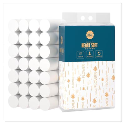 漫花3大包山茶花抽纸卫生纸实惠装家用厕纸餐巾纸面巾纸DD