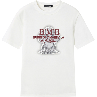 BM美式高街短袖男款2026新款潮牌卡通印花t恤男士夏季上衣宽松