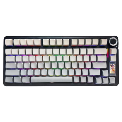 狼蛛S75pro无线三模客制化热插拔机械键盘fps电竞游戏无畏契约用