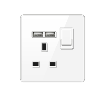 墙壁香港澳版13a英式带USB插座