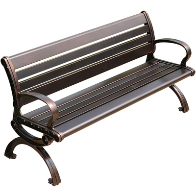 莫家铸铝铁艺长条室外公园椅耐腐