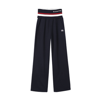 ELLEActive法式时髦高腰阔腿裤