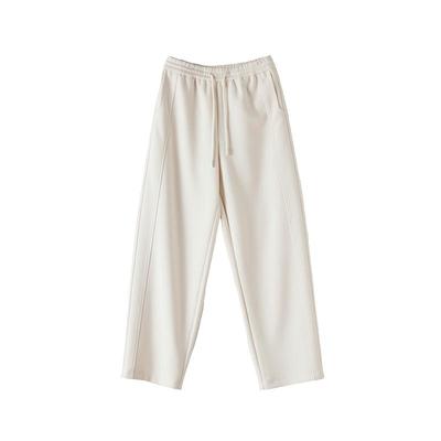 AS慵懒糯米裤直筒分割线休闲裤