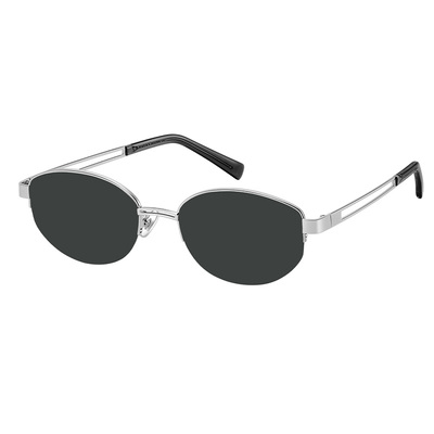 CAPONI老钱风椭圆框墨镜复古摩登