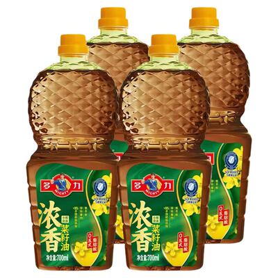 多力浓香菜籽油700ml*4瓶低芥酸